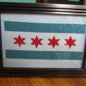 PATTERN Chicago Flag Cross Stitch Instant Download PDF Pattern - Etsy