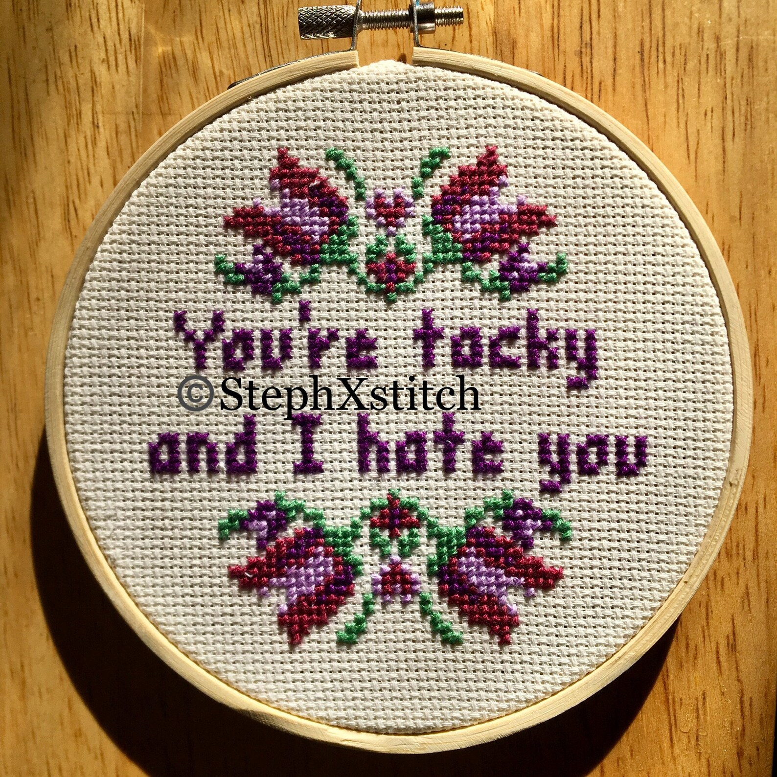 PATTERN You're Tacky and I Hate You Cross Stitch Funny - Etsy