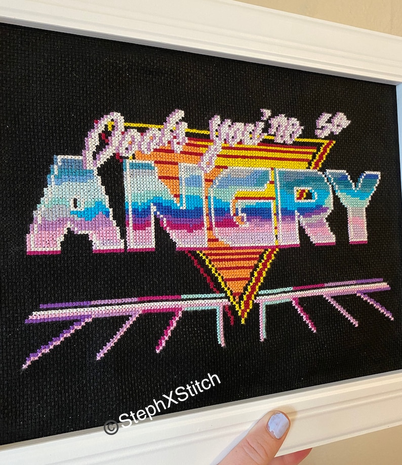 PATTERN Oooh You're so Angry Lisa Rinna Quote RHOBH Real - Etsy