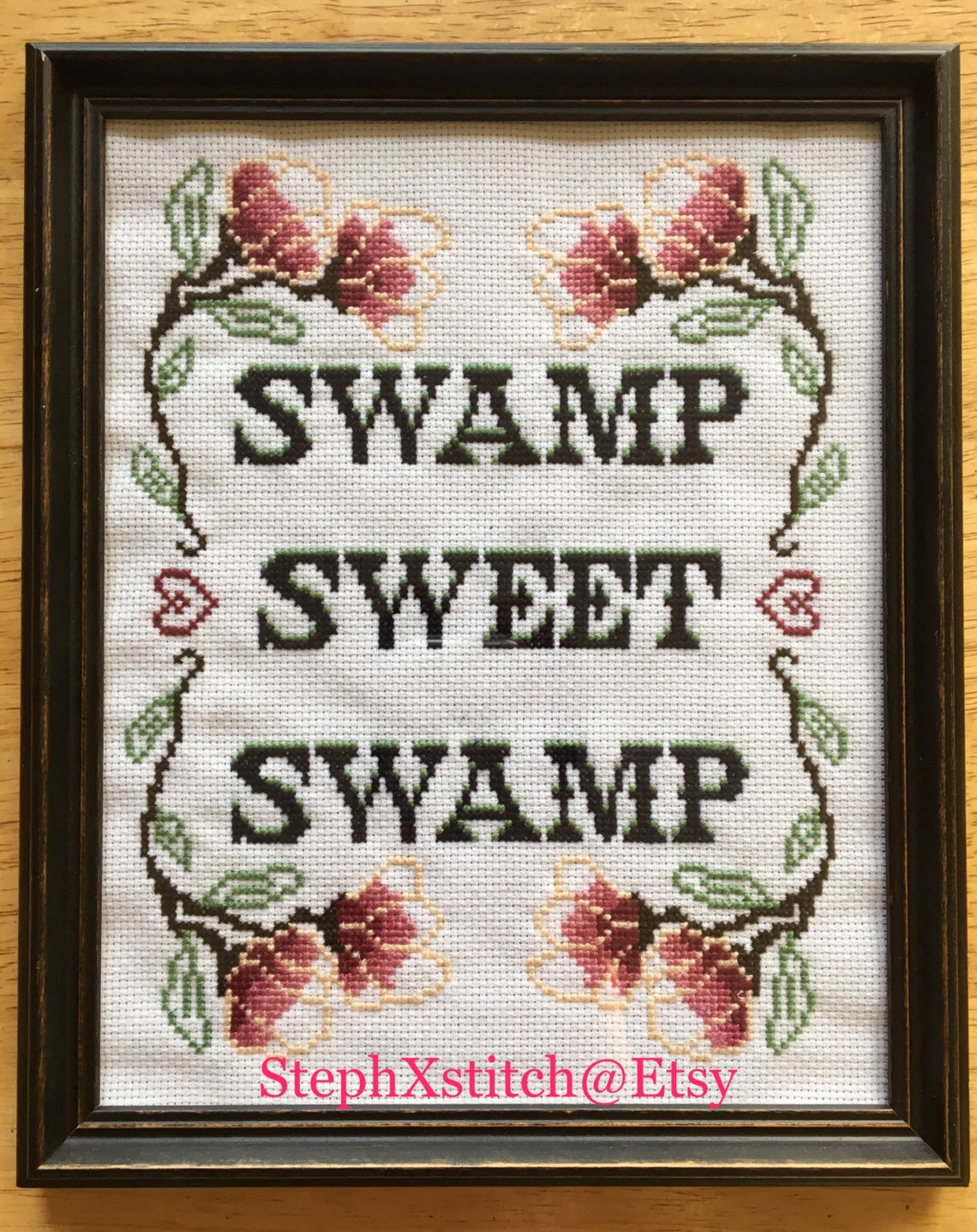 PATTERN Funny Cross Stitch Swamp Sweet Swamp Home Decor Southern ...