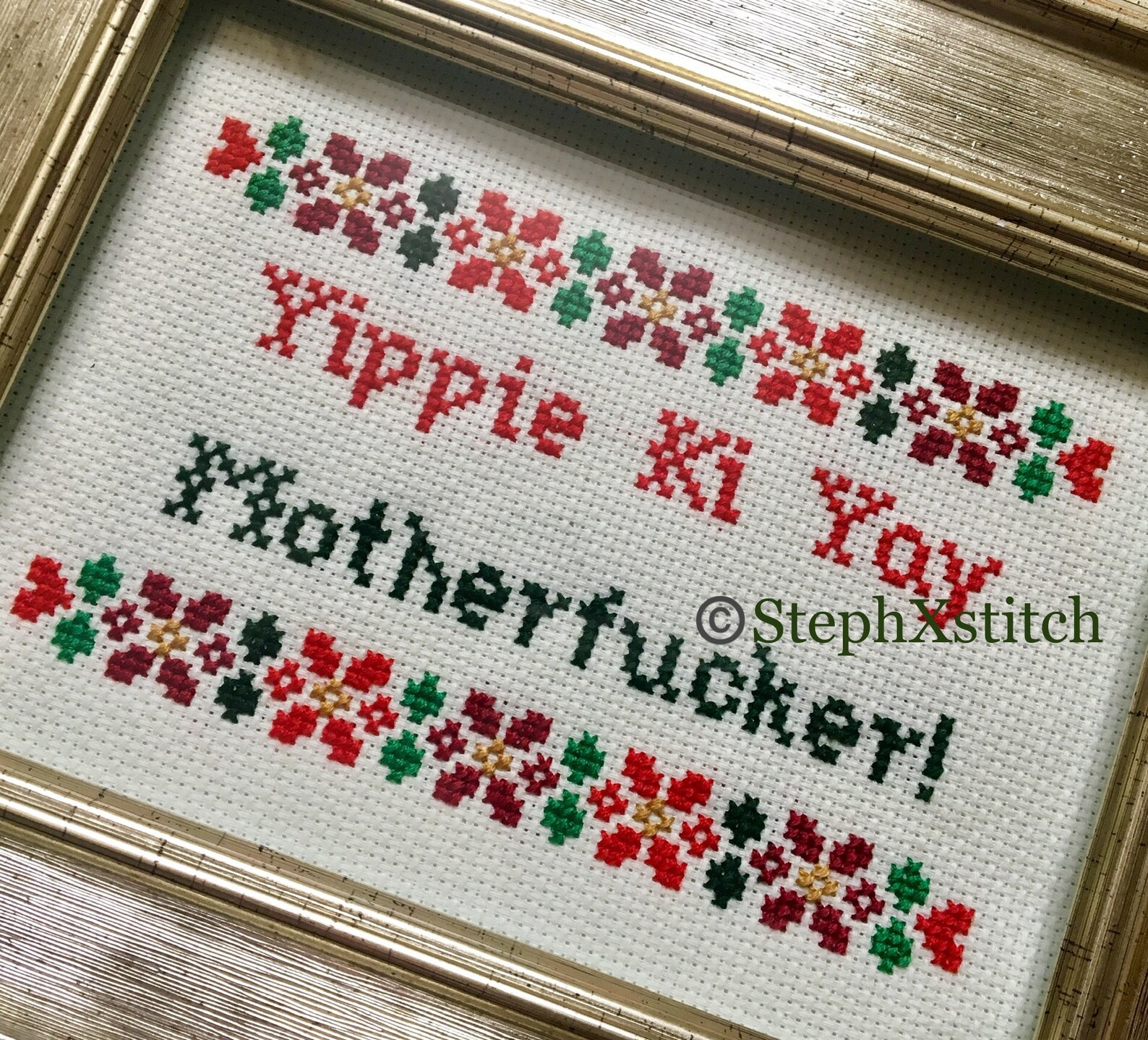 PATTERN MATURE Christmas Yippie Ki Yay Motherf-cker Die Hard - Etsy