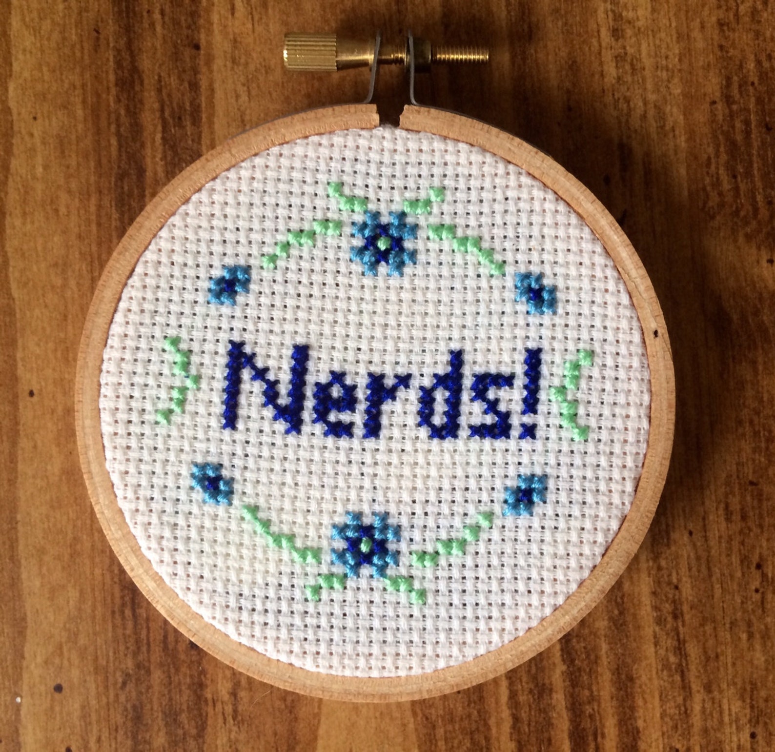 PATTERN Nerds Mini Tiny Cross Stitch Hoop - Etsy