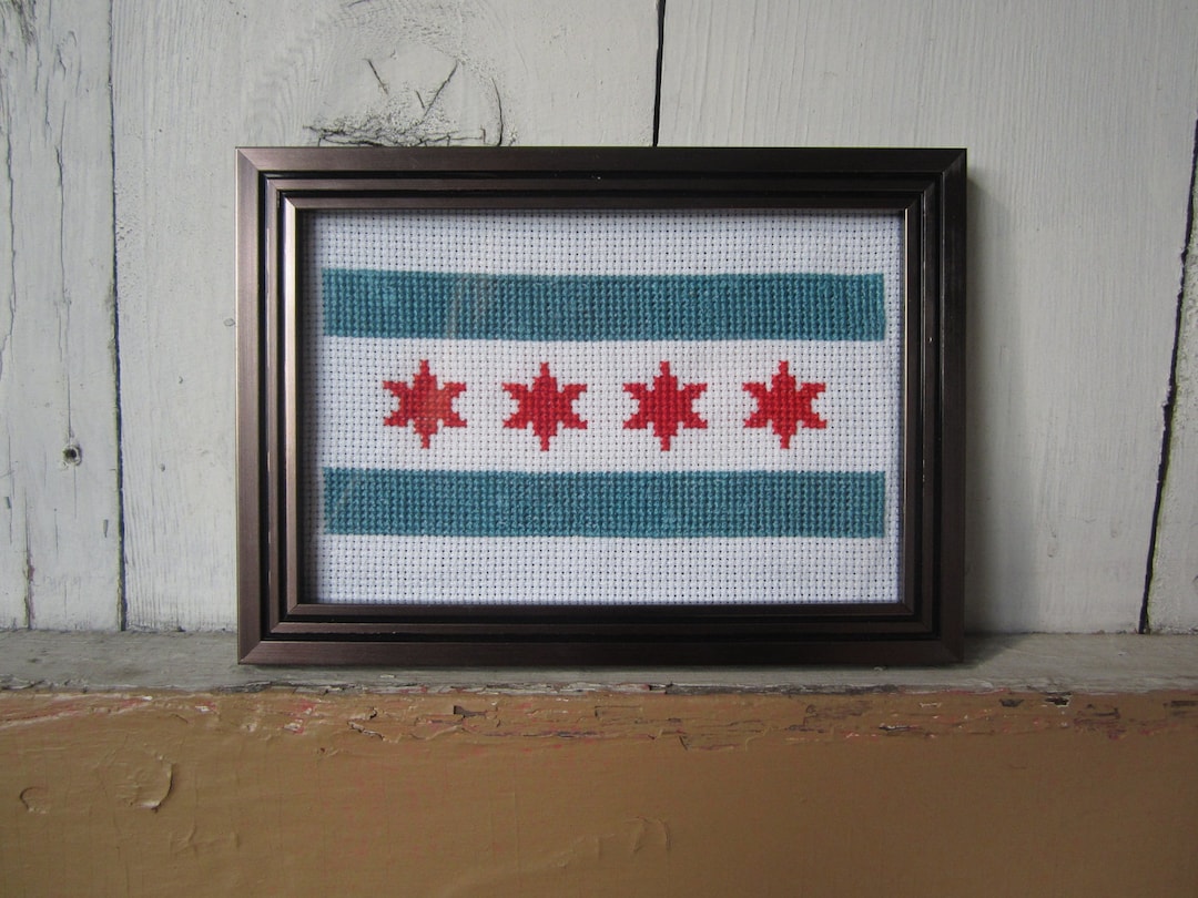PATTERN Chicago Flag Cross Stitch Instant Download PDF Pattern - Etsy