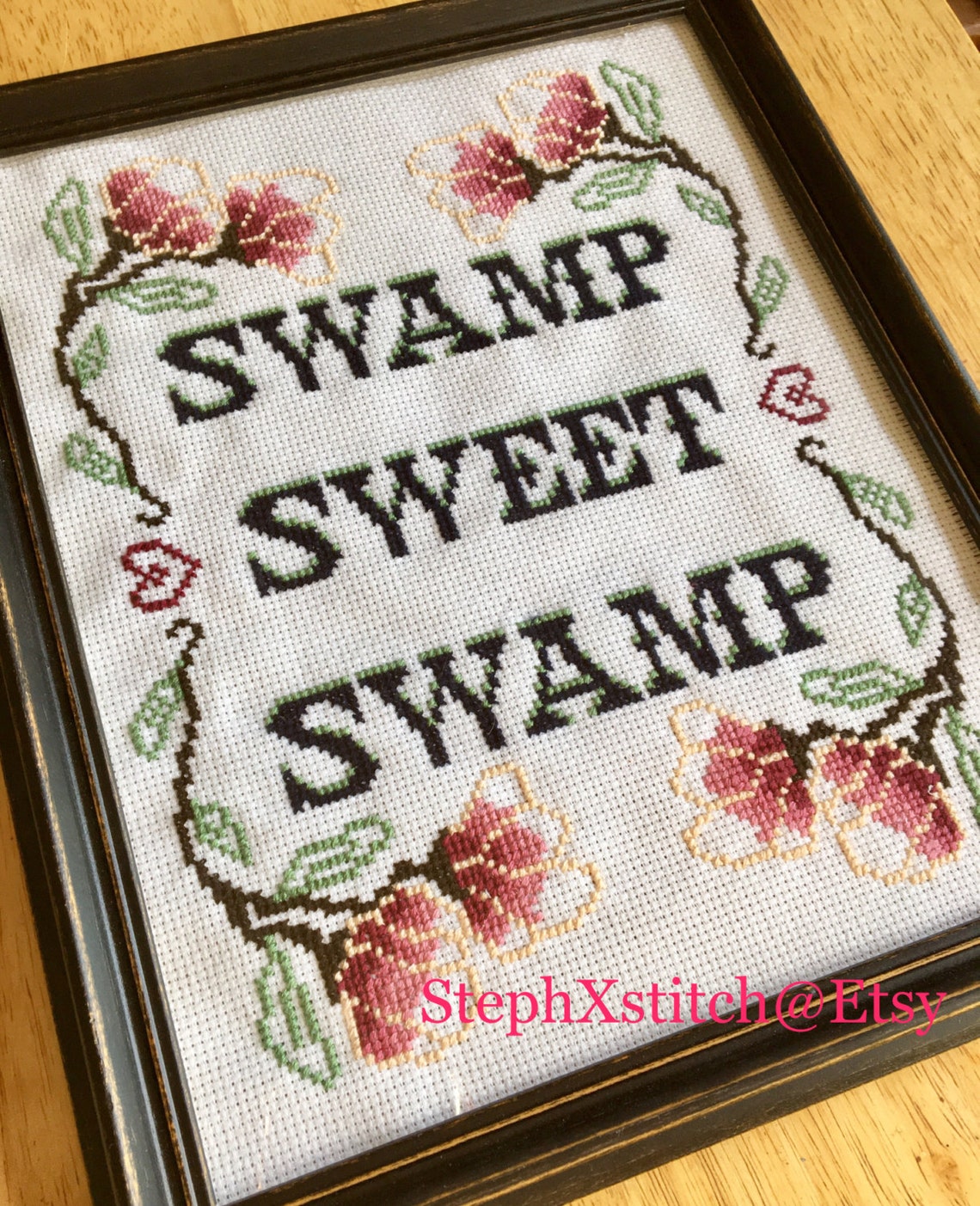 PATTERN Funny Cross Stitch Swamp Sweet Swamp Home Decor Southern ...