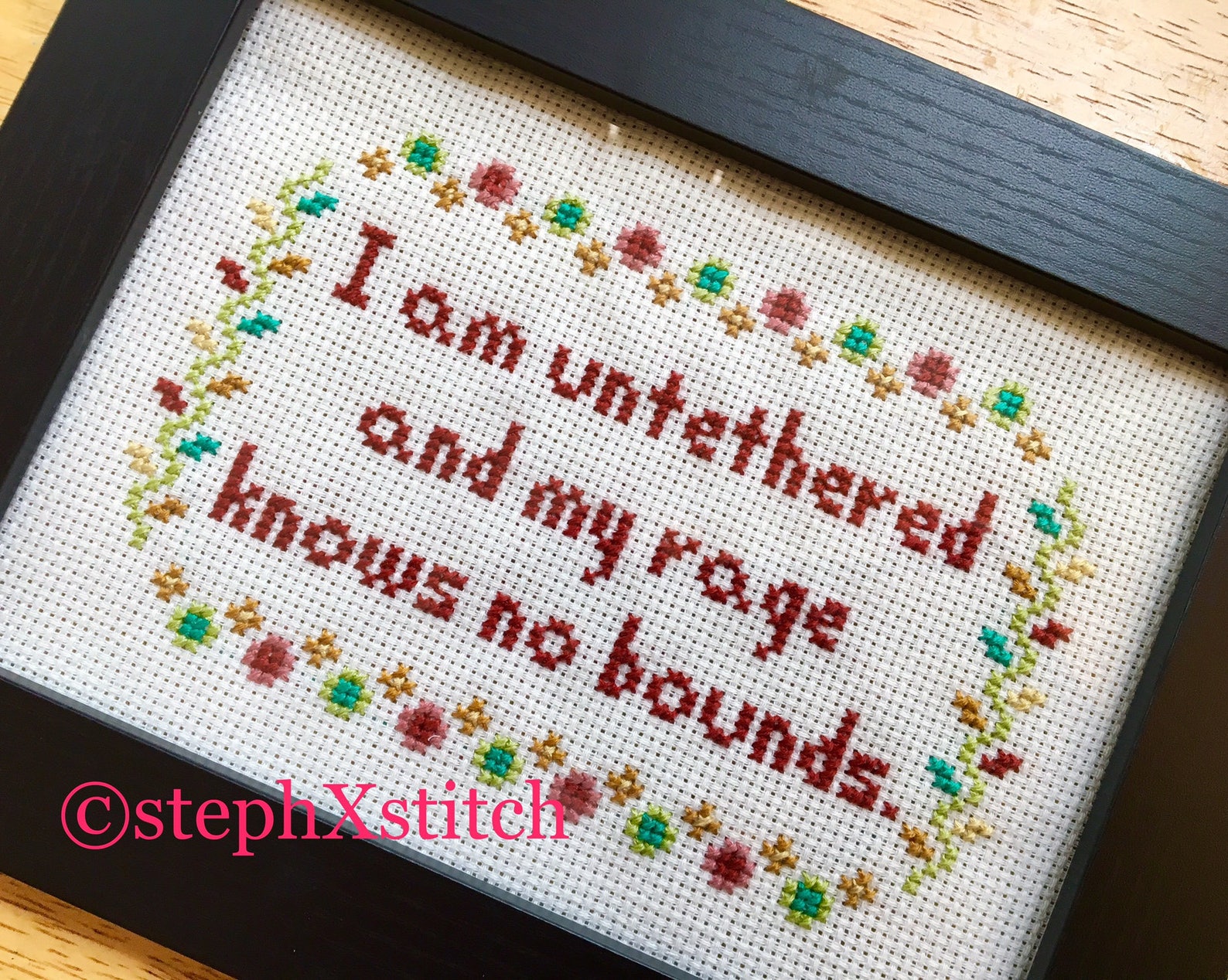 PATTERN Always Sunny I Am Untethered and My Rage Knows No | Etsy