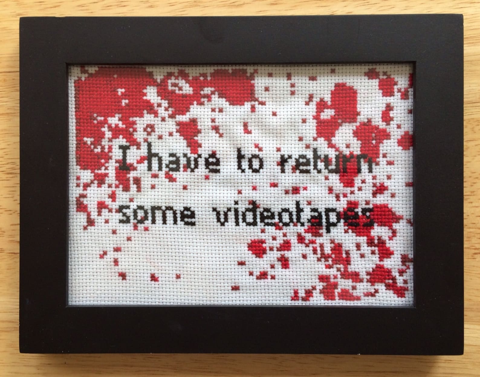 PATTERN American Psycho Blood Spatter Cross Stitch Instant - Etsy
