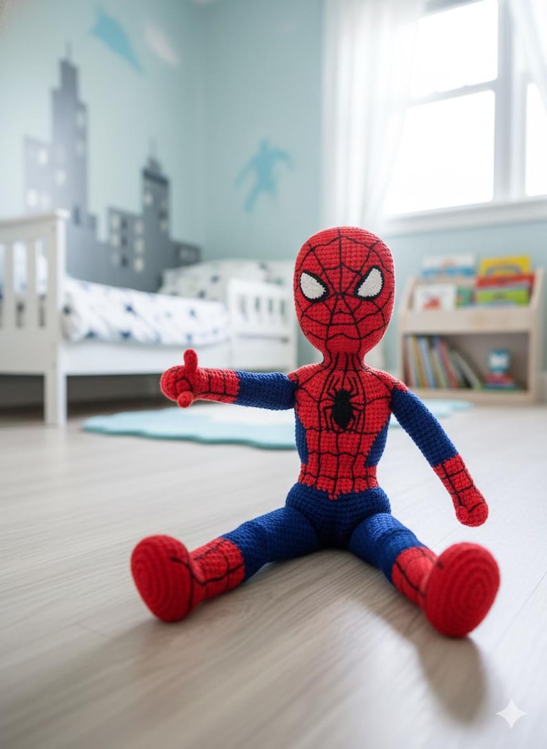 Superhero Doll Crochet Pattern • Beginner Amigurumi Pdf • Red Blue Hero ...