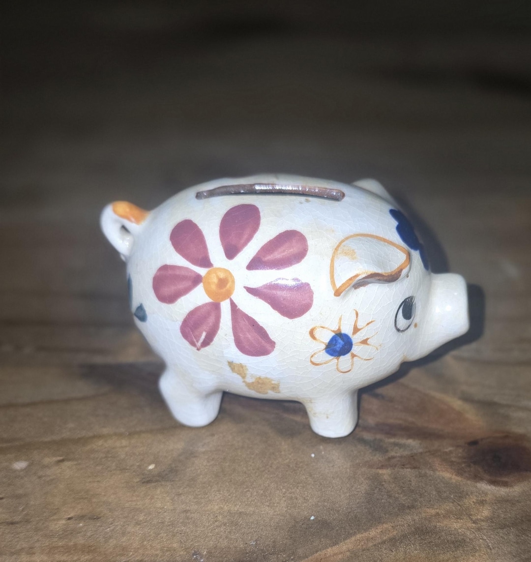 Vintage Ceramic Mini Piggy Bank Made in Occupied Japan, Smash Open - Etsy