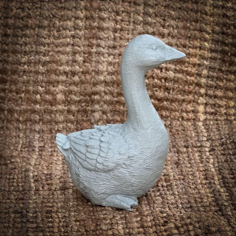Concrete Goose Statue - Etsy