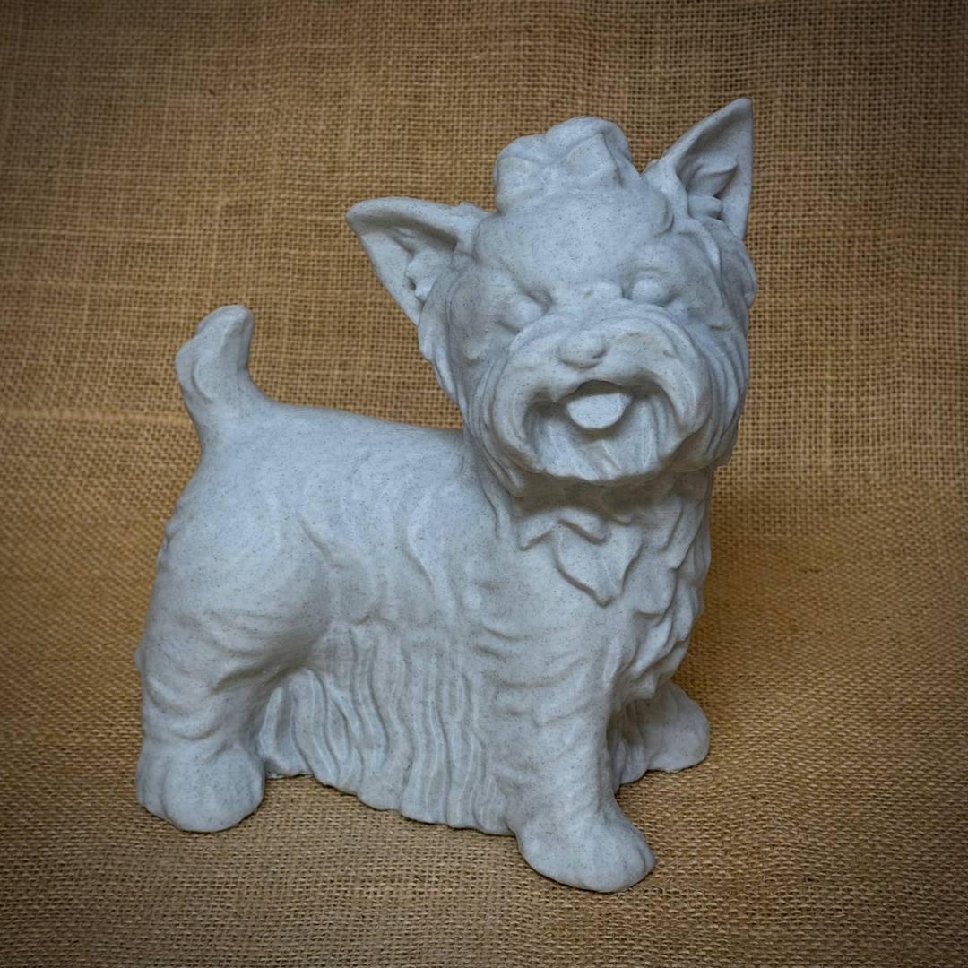 Yorkshire Terrier Dog Statue York Dog Figurine Outdoor or Indoor Yorkie ...