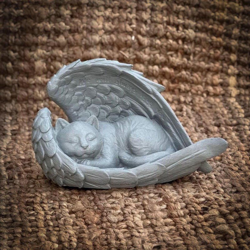 Angel Cat Statue - Etsy