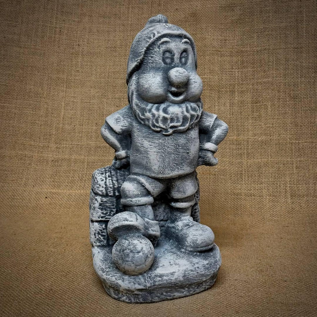 Cricket Outdoor Gnome Statue Holding Ball Whimsical Garden Decoration ...