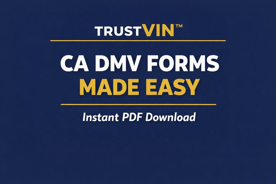 California DMV Registration, Plates & Permits Pack | Lost Stickers ...