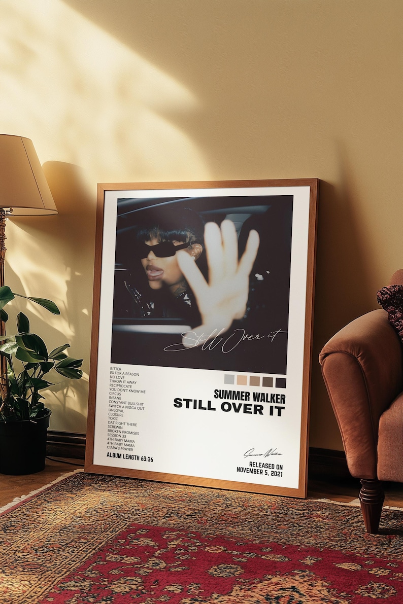 Summer Walker Still Over It Album Poster | Trendy Music Icon Signed ...
