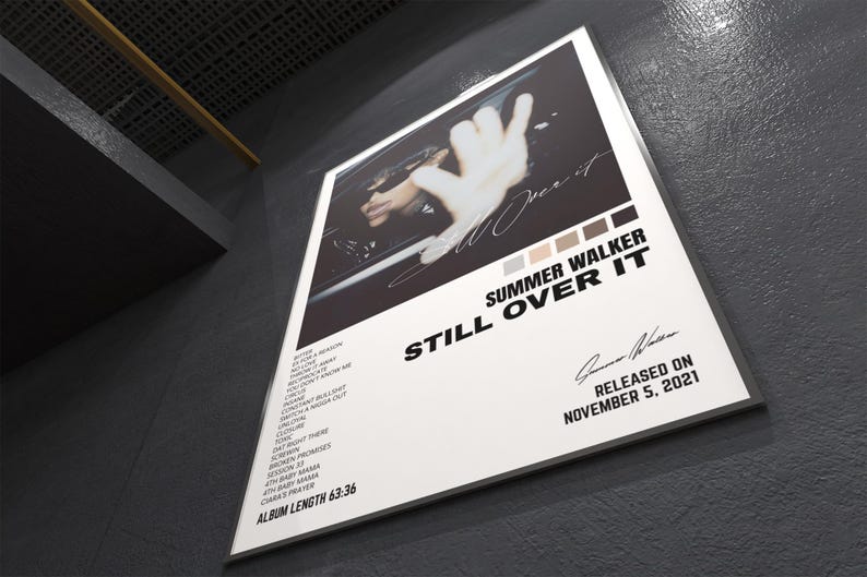 Summer Walker Still Over It Album Poster | Trendy Music Icon Signed ...