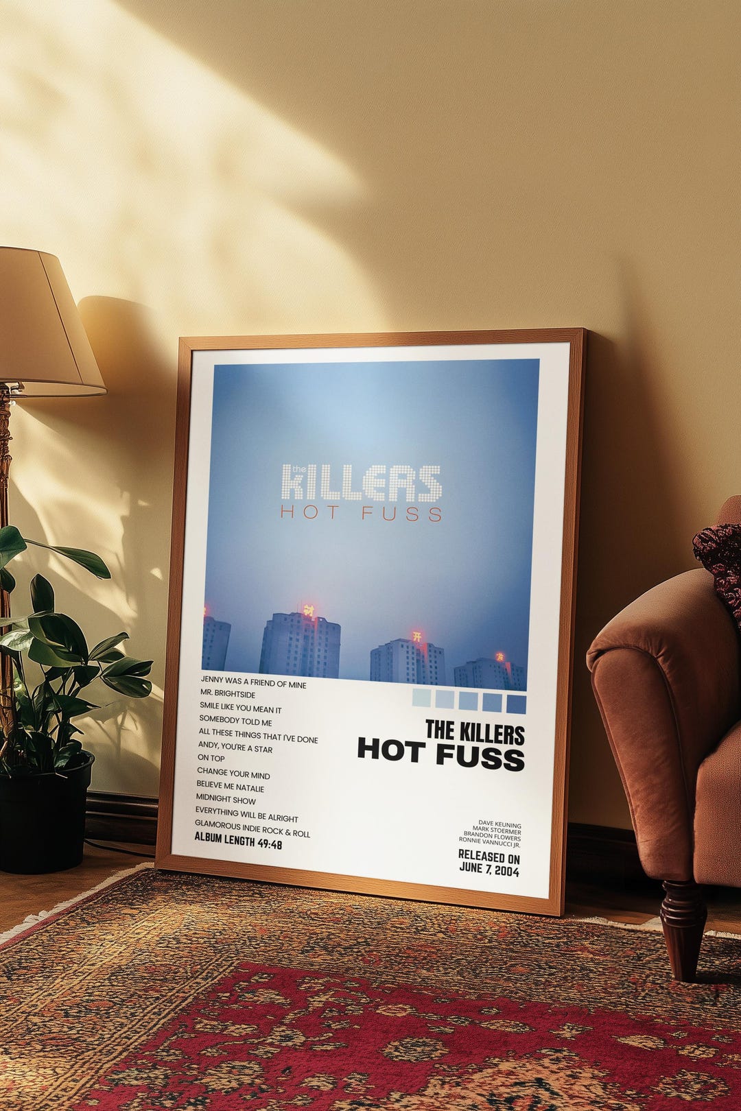 The Killers Hot Fuss Album Poster | Album Cover Print | Y2K Aesthetic ...