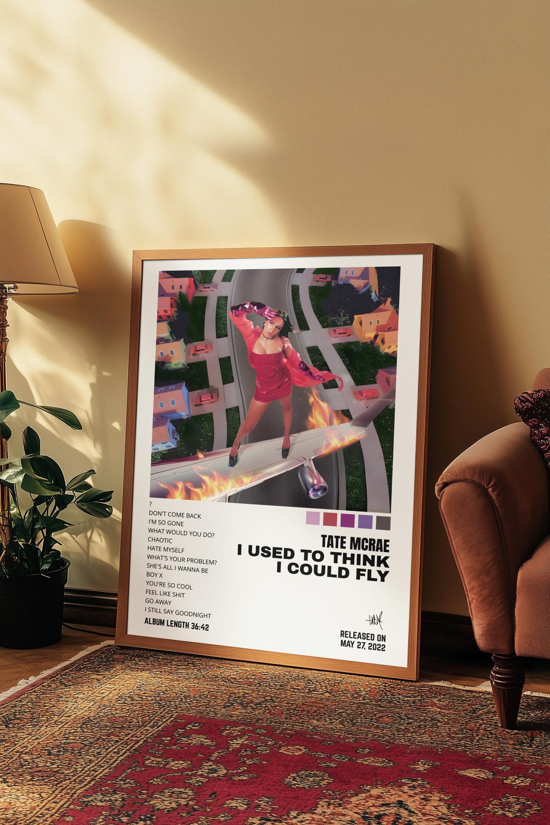 Tate Mcrae Album Poster | I Used to Think I Could Fly Album Cover Print ...