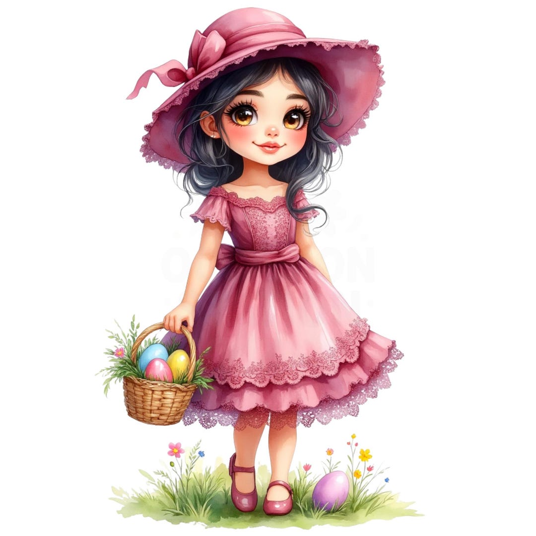 31 Easter Kids Clipart Bundle - Commercial Use - High Resolution - PNG ...