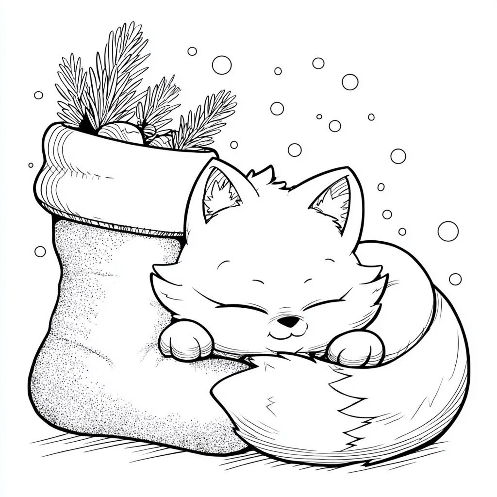12 Holiday Animal Coloring Pages for Kids - Etsy