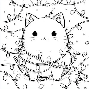 12 Holiday Animal Coloring Pages for Kids - Etsy