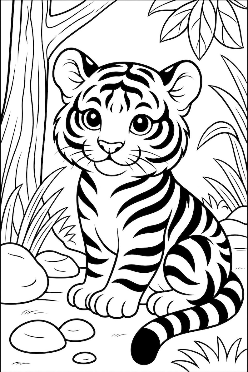 Safari Animals Coloring Pages for Kids | Printable Activity Book ...