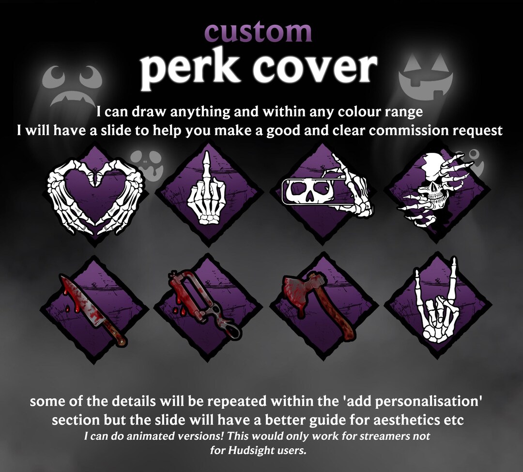 Custom Commission Perk Cover | Dead by Daylight - Etsy UK