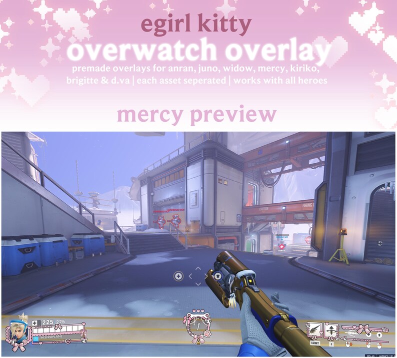 Egirl Kitty HUD Overwatch Overlay | HUDSIGHT - Etsy