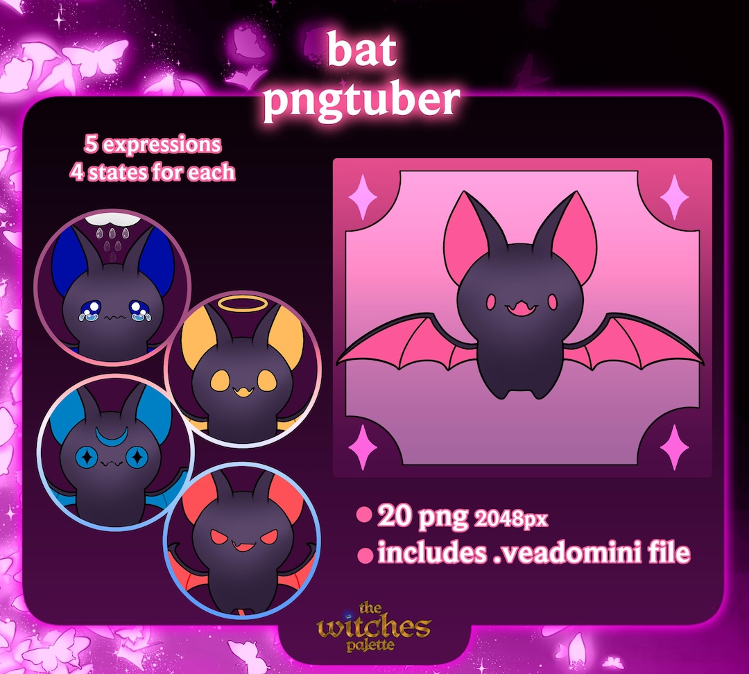 Bat Pngtuber for Streaming - Etsy