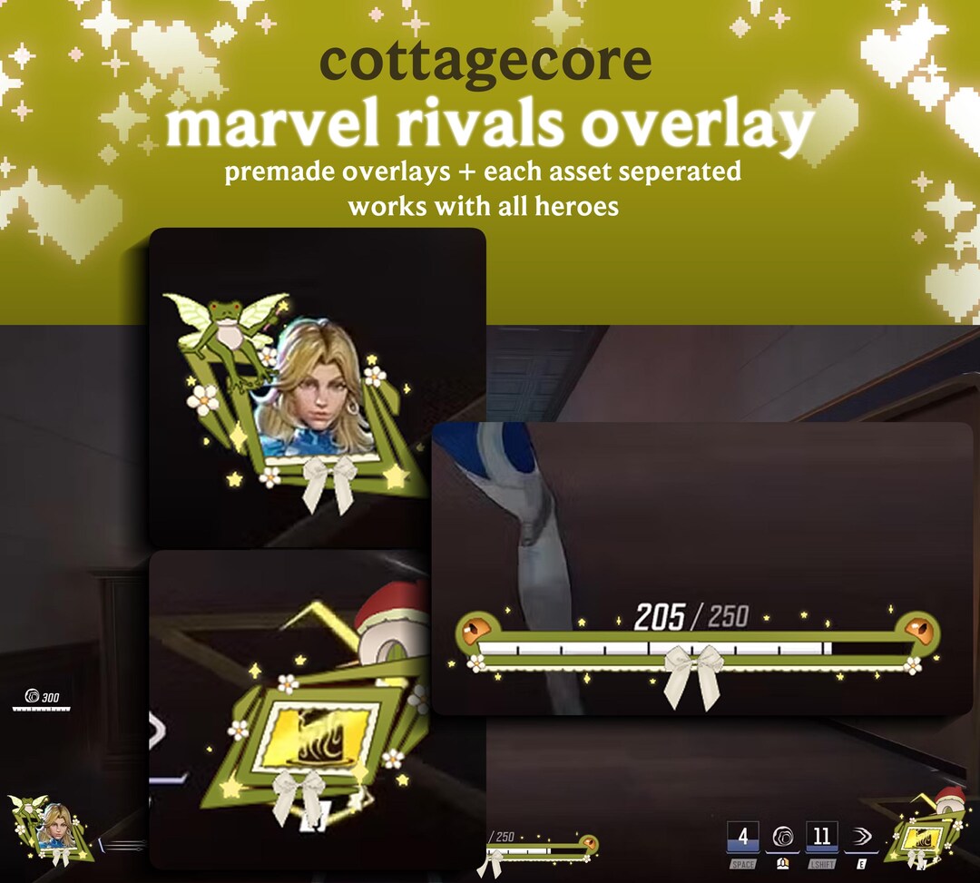 Cottagecore Marvel Rivals Overlay | Customizable Marvel Rivals Game ...