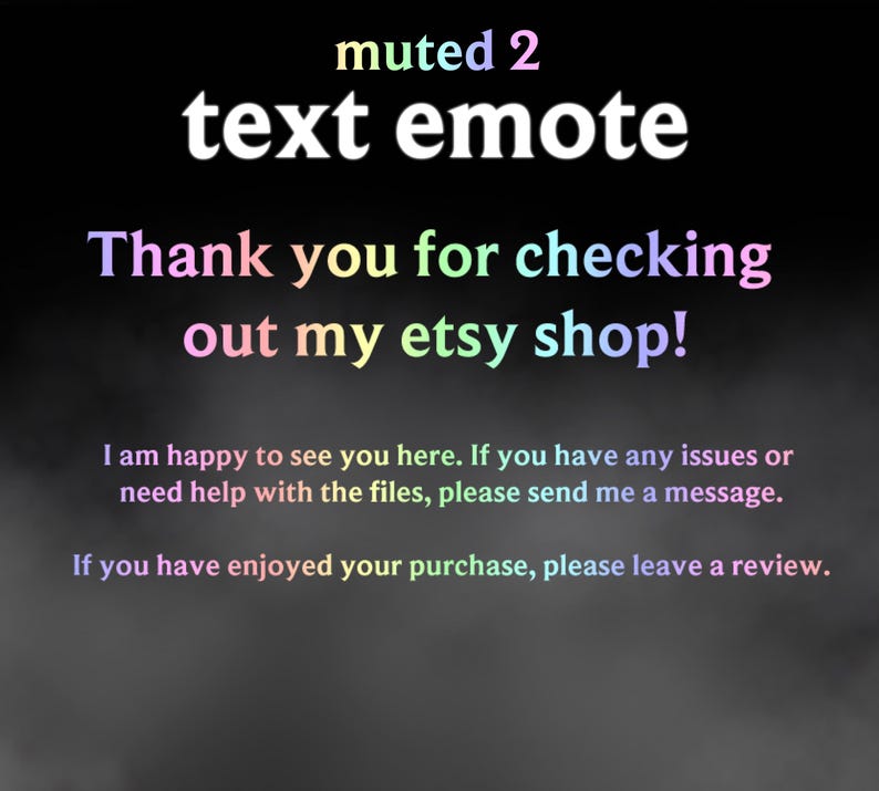 Muted Version 2 Text Emote – Funny Twitch Discord (digital Download) - Etsy