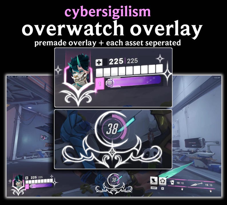 Cybersigilism Overwatch Stream HUD Overlay | HUDSIGHT - Etsy Canada