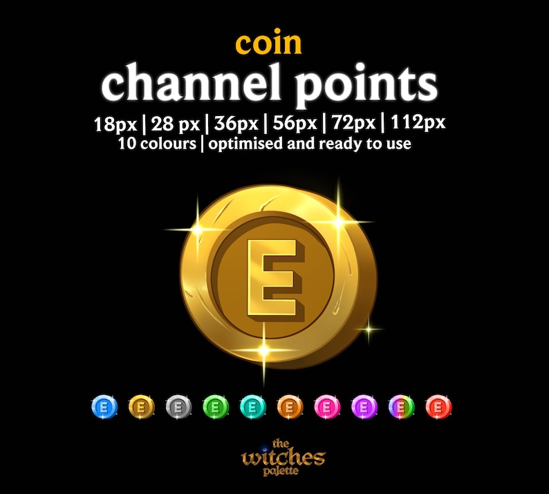 E Letter Coin | Alphabet | Channel Points - Etsy