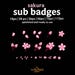 Pink Sakura Sub Badges - Etsy