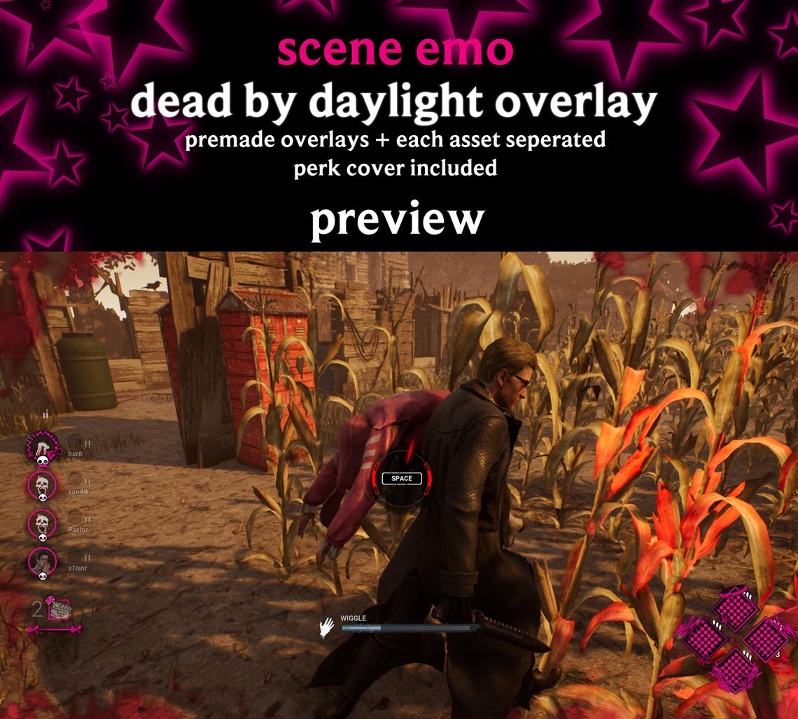 Scene Emo HUD Dead by Daylight Overlay | HUDSIGHT | Perk Covers | DBD ...