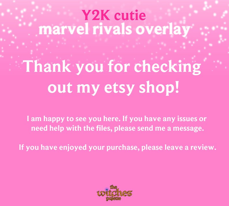 Pink Y2K Cutie Marvel Rivals Overlay | Customizable Marvel Rivals Game ...