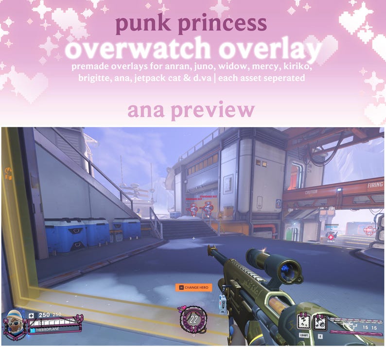 Punk Princess HUD Overwatch Overlay | HUDSIGHT | Competitive - Etsy