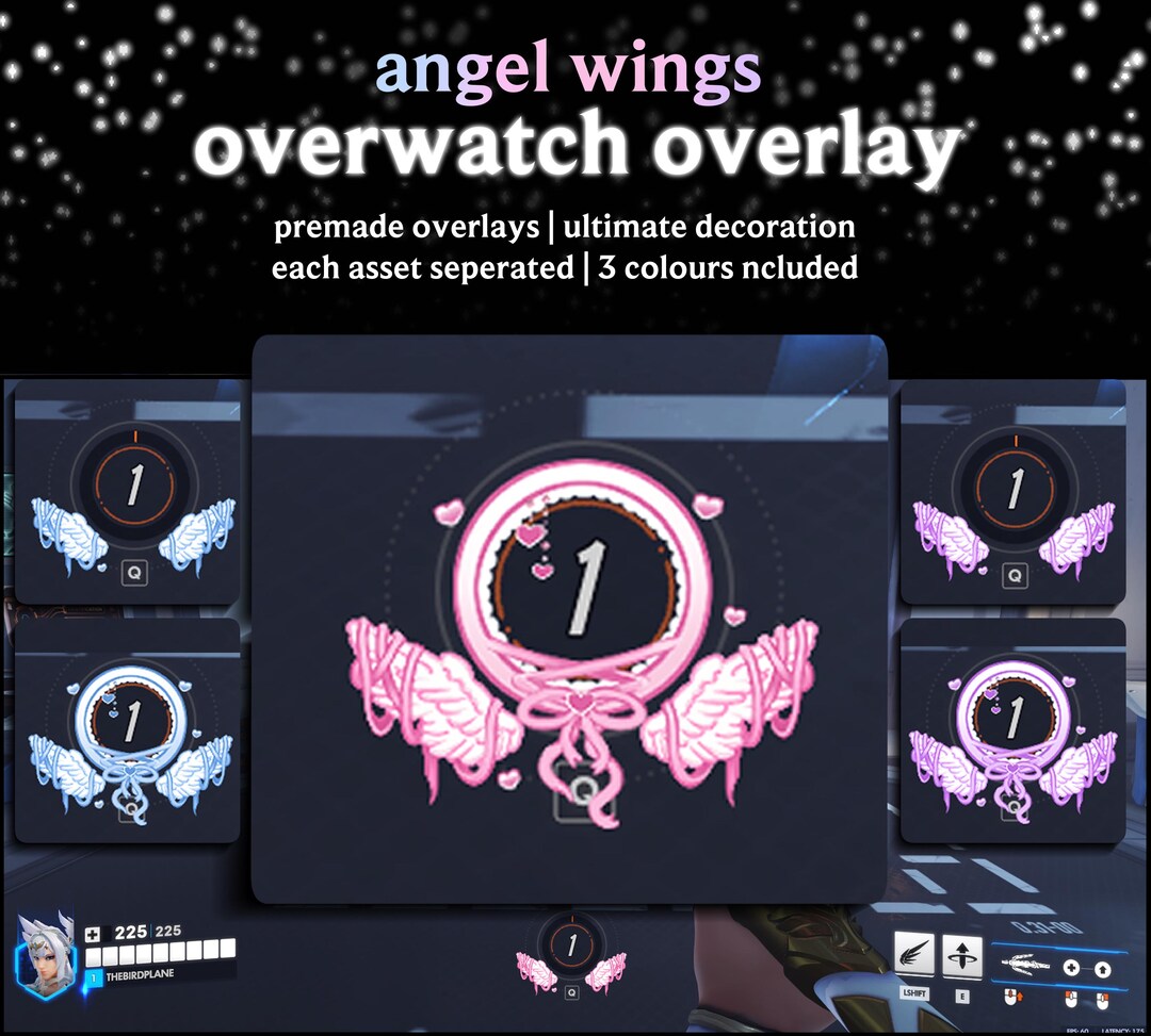 Angel Wings HUD Overwatch Overlay | HUDSIGHT | Ultimate Frame ...