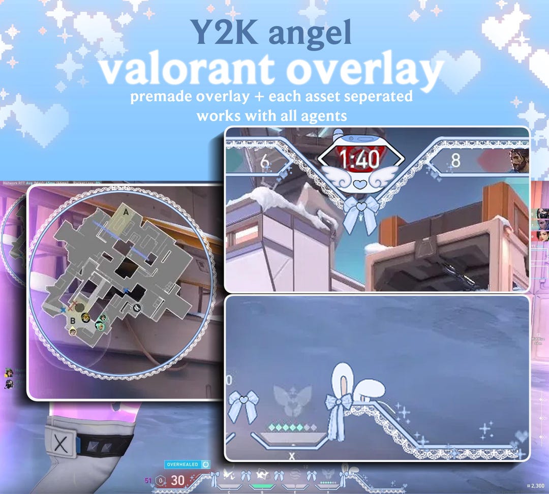 Y2K Angel HUD Valorant Overlay | In-game Overlay | Hudsight - Etsy