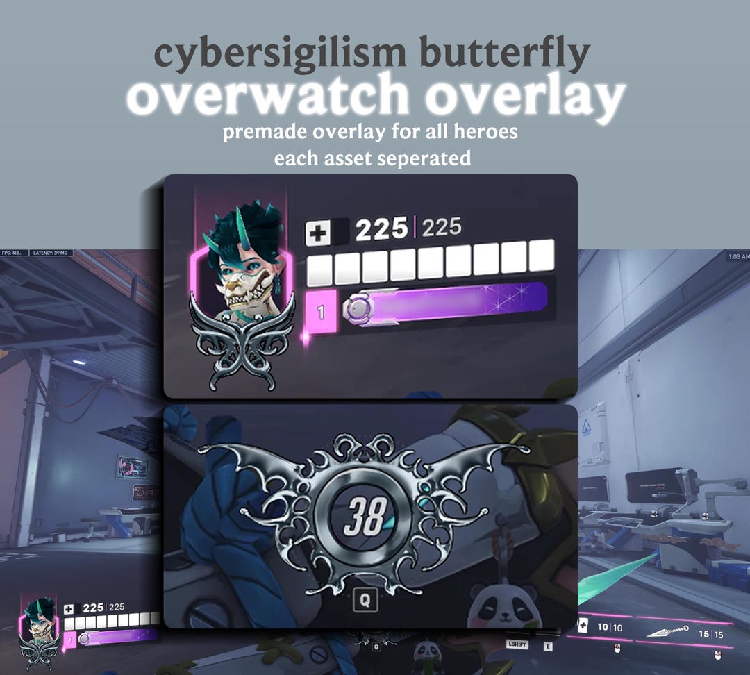 Cybersigilism Butterfly Overwatch Overlay - Etsy