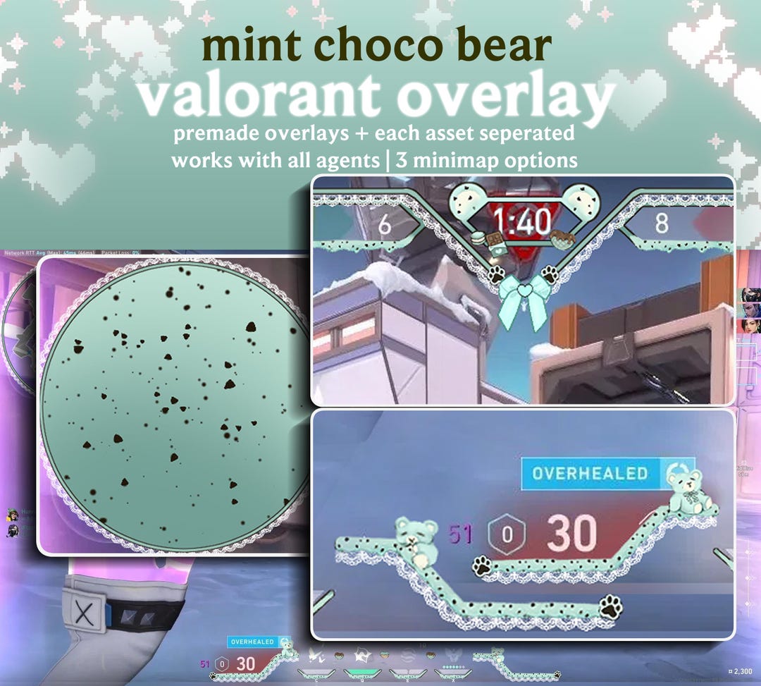 Choco Mint Bear HUD Valorant Overlay | In-game Overlay | Hudsight ...