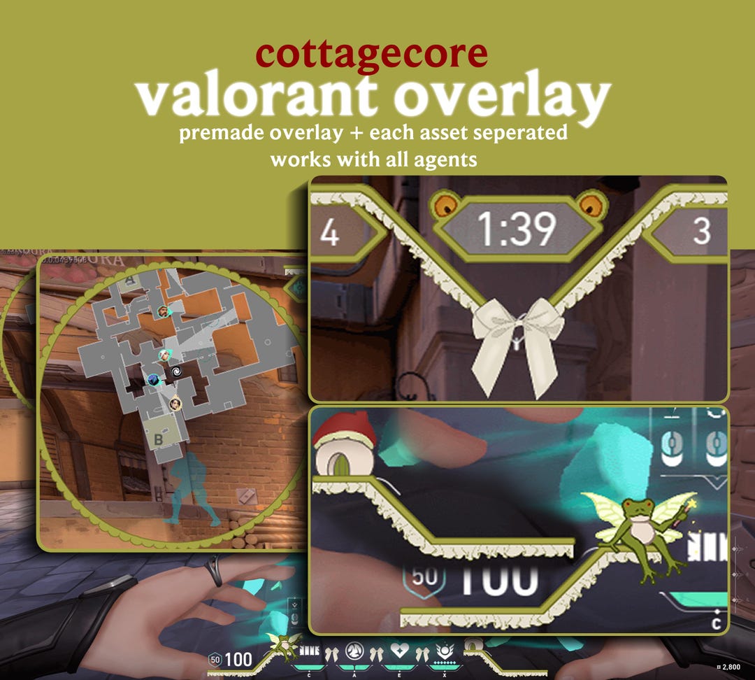 Cottagecore Fairy Frog HUD Valorant Overlay - Etsy