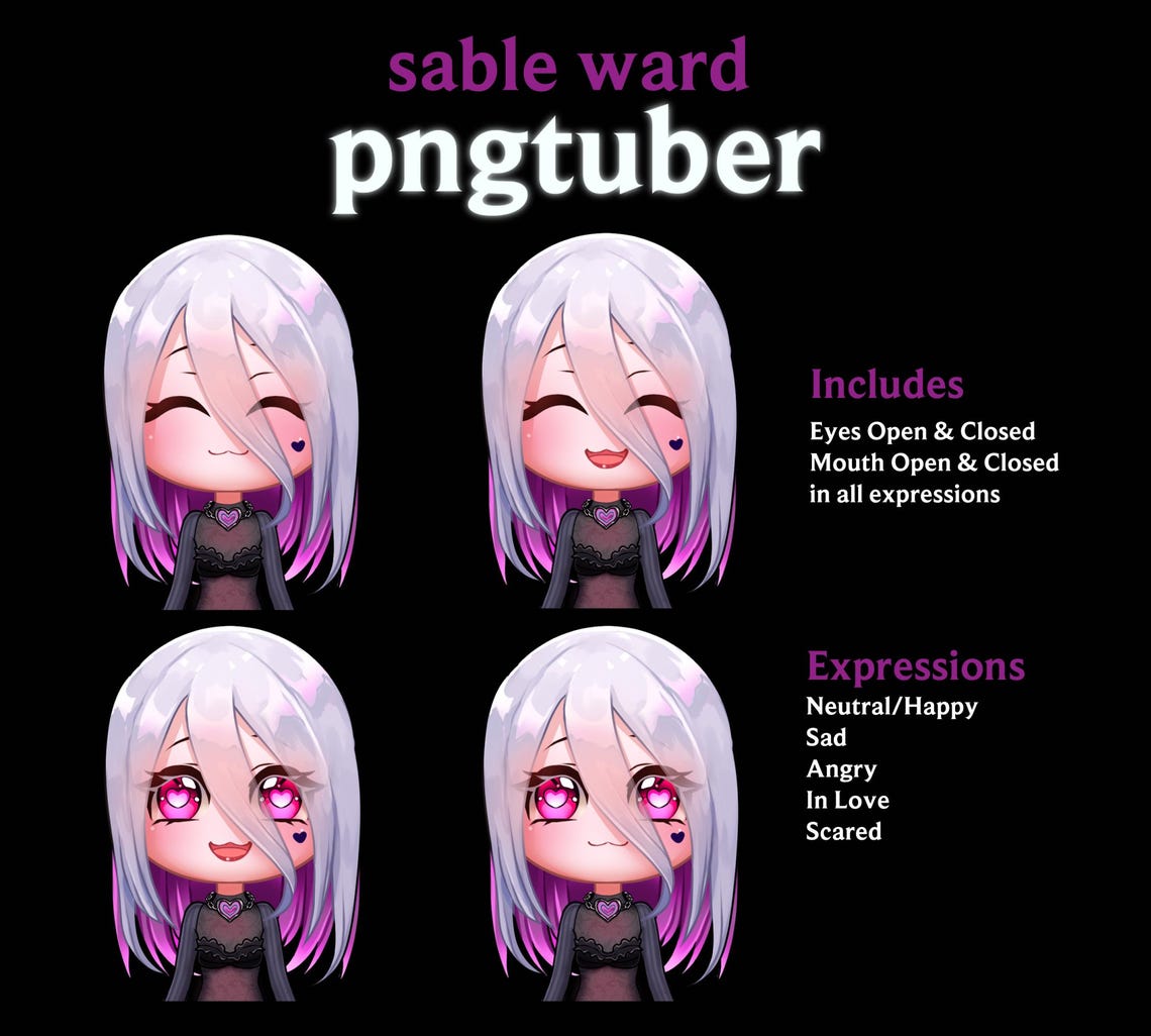 Sable Ward Pngtuber + Overlay Dead by Daylight - Etsy