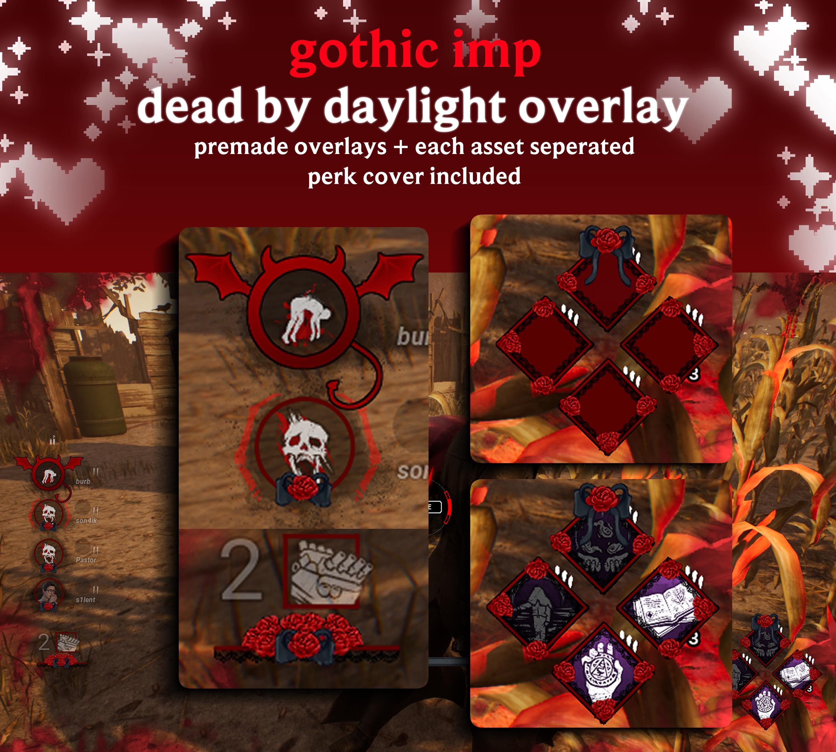 Gothic Imp HUD Dead by Daylight Overlay | HUDSIGHT | Perk Covers | DBD ...