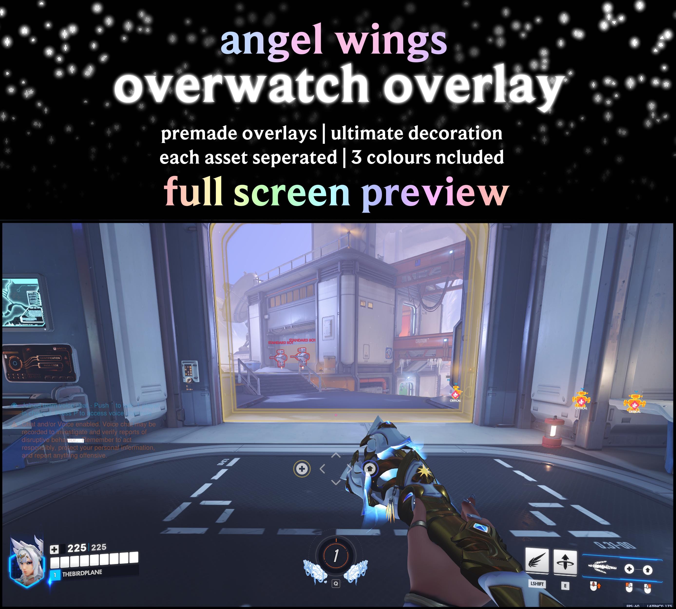 Angel Wings HUD Overwatch Overlay | HUDSIGHT | Ultimate Frame ...