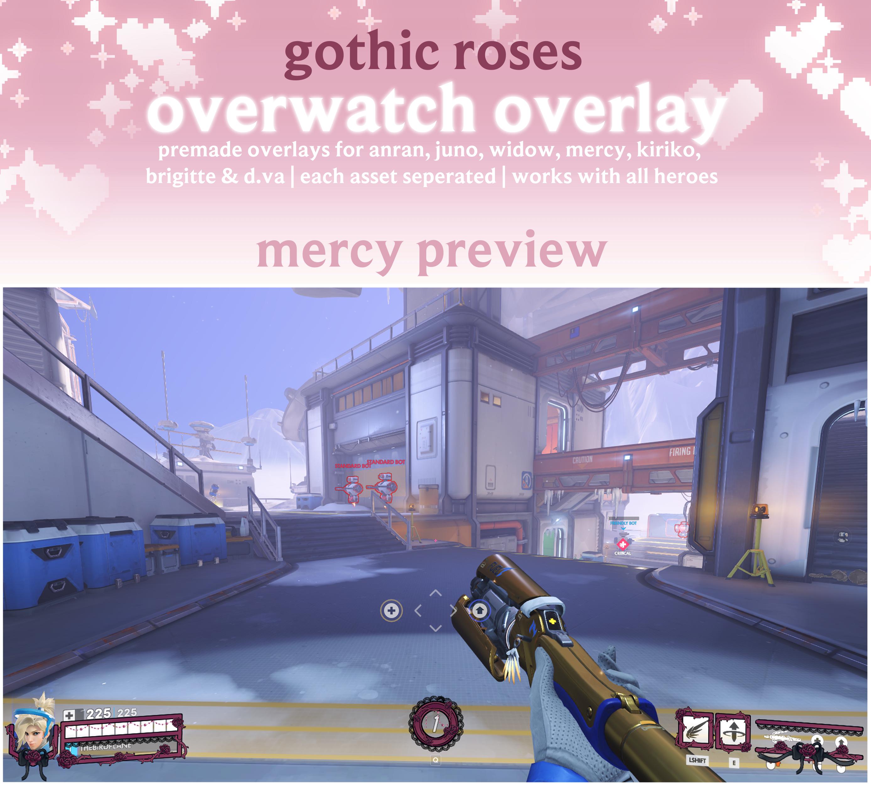 Gothic Roses HUD Overwatch Overlay | HUDSIGHT - Etsy