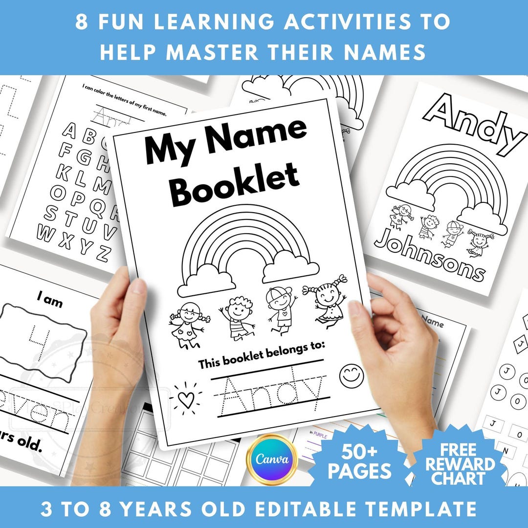 Personalized Name Tracing Workbook: Preschool Learning Activity Toddler ...