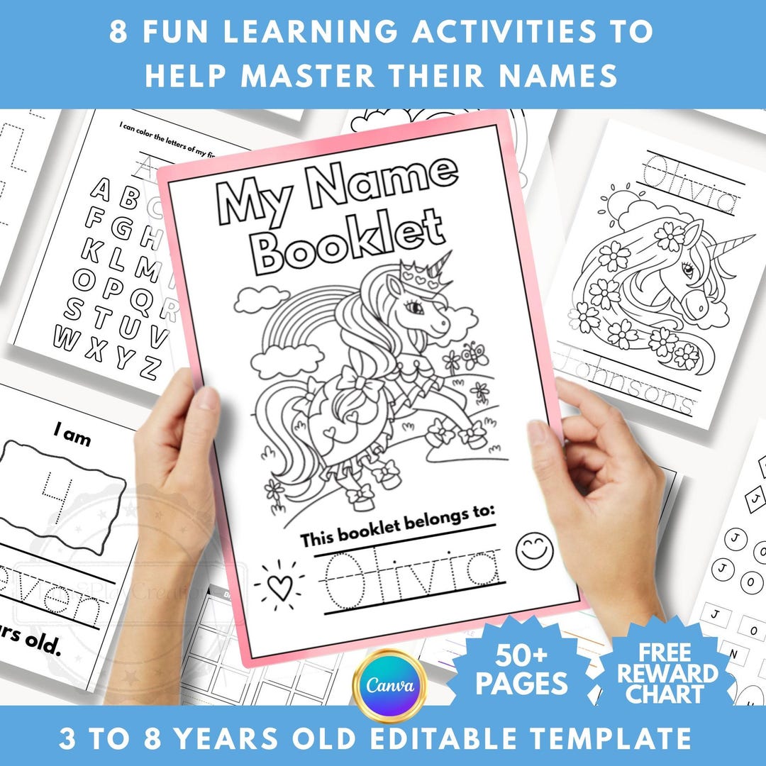 Personalized Name Tracing Workbook: Preschool Learning Activity Toddler ...