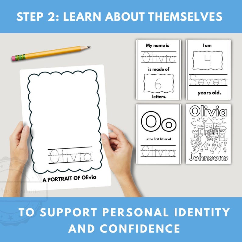 Personalized Name Tracing Workbook: Preschool Learning Activity Toddler ...