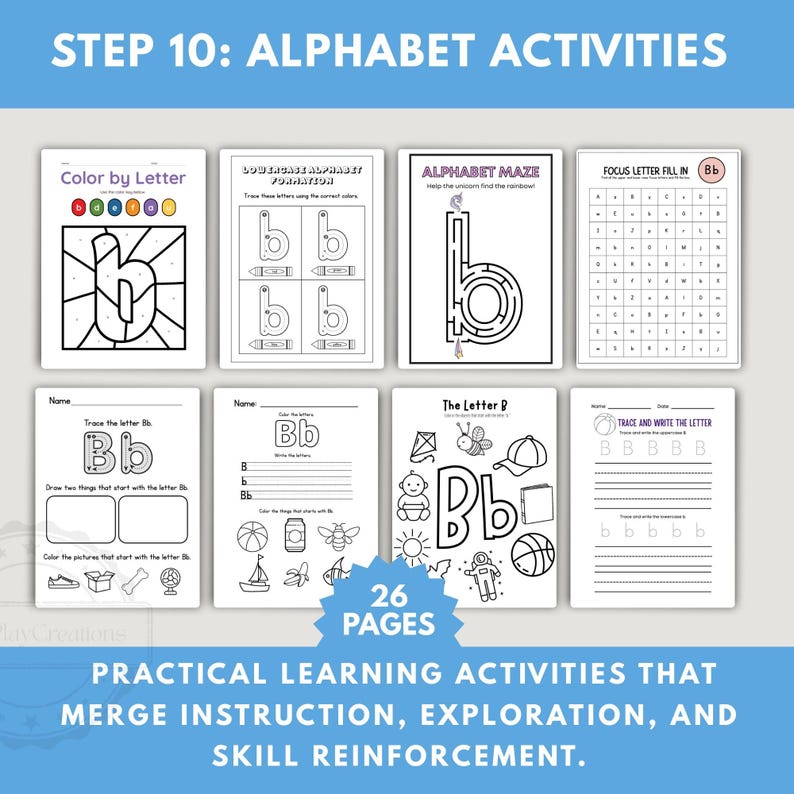Preschool Learning Aa Booklet, Printable Worksheets, Alphabet Tracing ...
