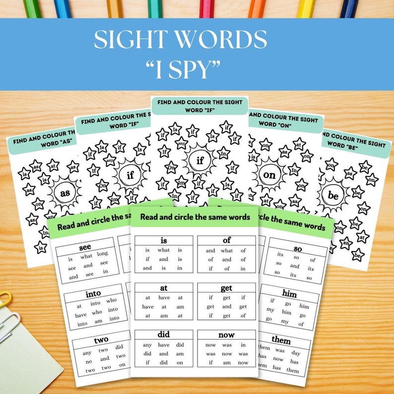 280 Printable Sight Words Worksheets for Kids | Fry First Hundred Sight ...